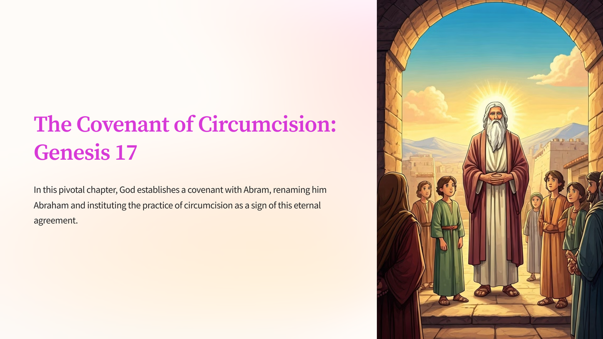 The Covenant Of Circumcision Genesis 17 Gofindgod