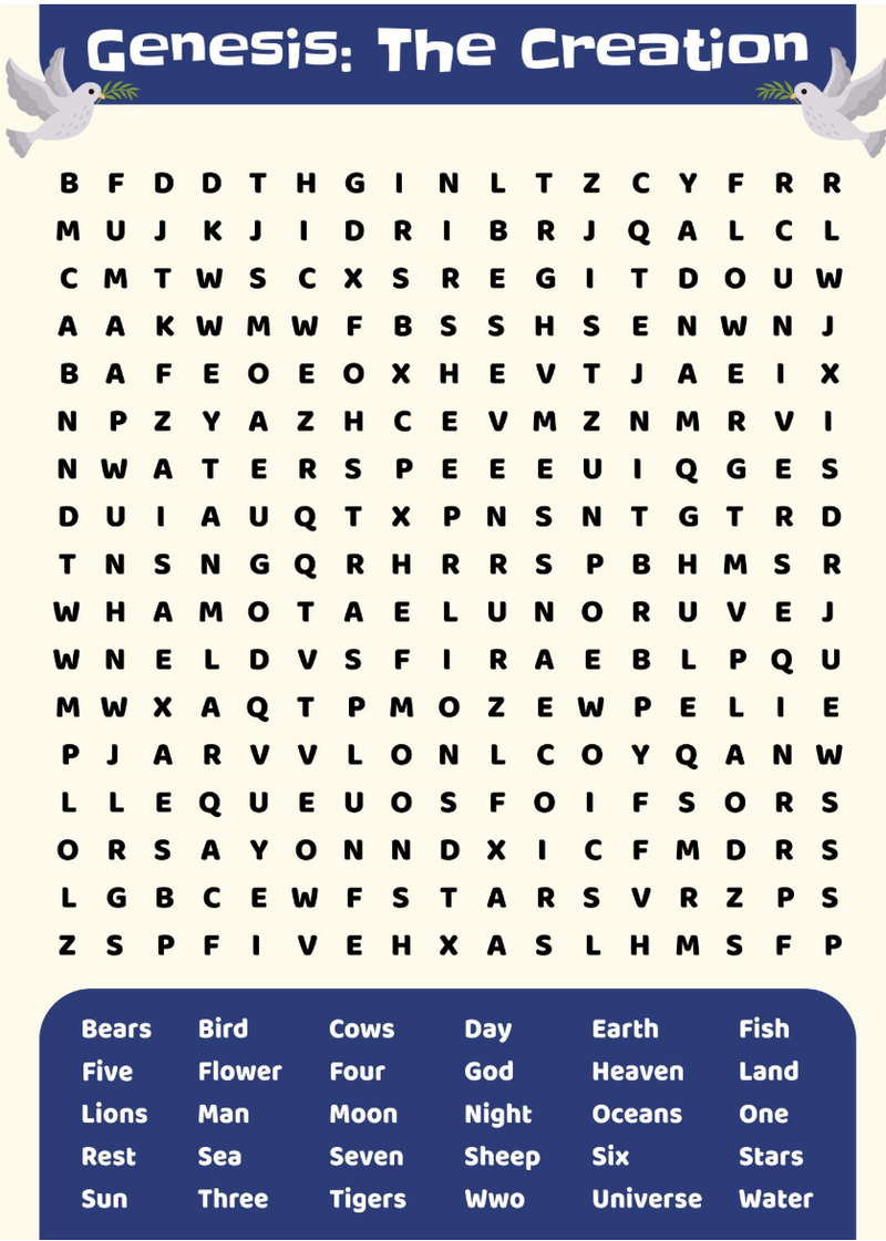 Word Searches| gofindgod.com